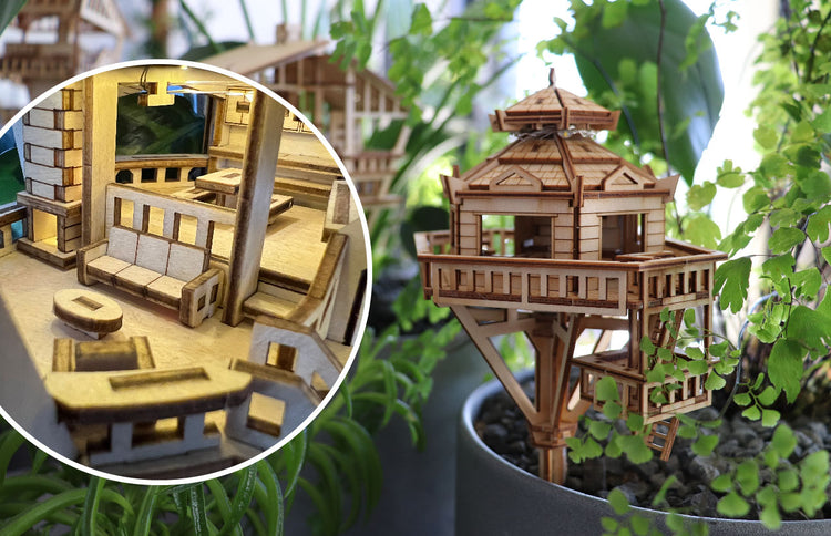3D Miniature House - DIY Wooden Kits – Tiny Treehouses Europe